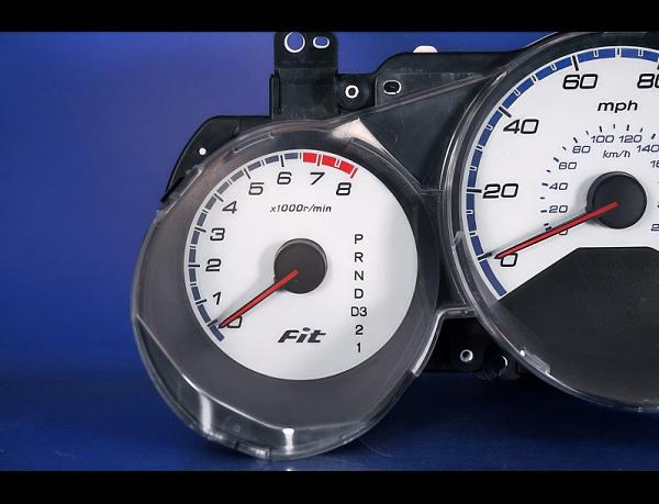 2007-2008 Honda Fit White Face Gauges 07-08 | eBay